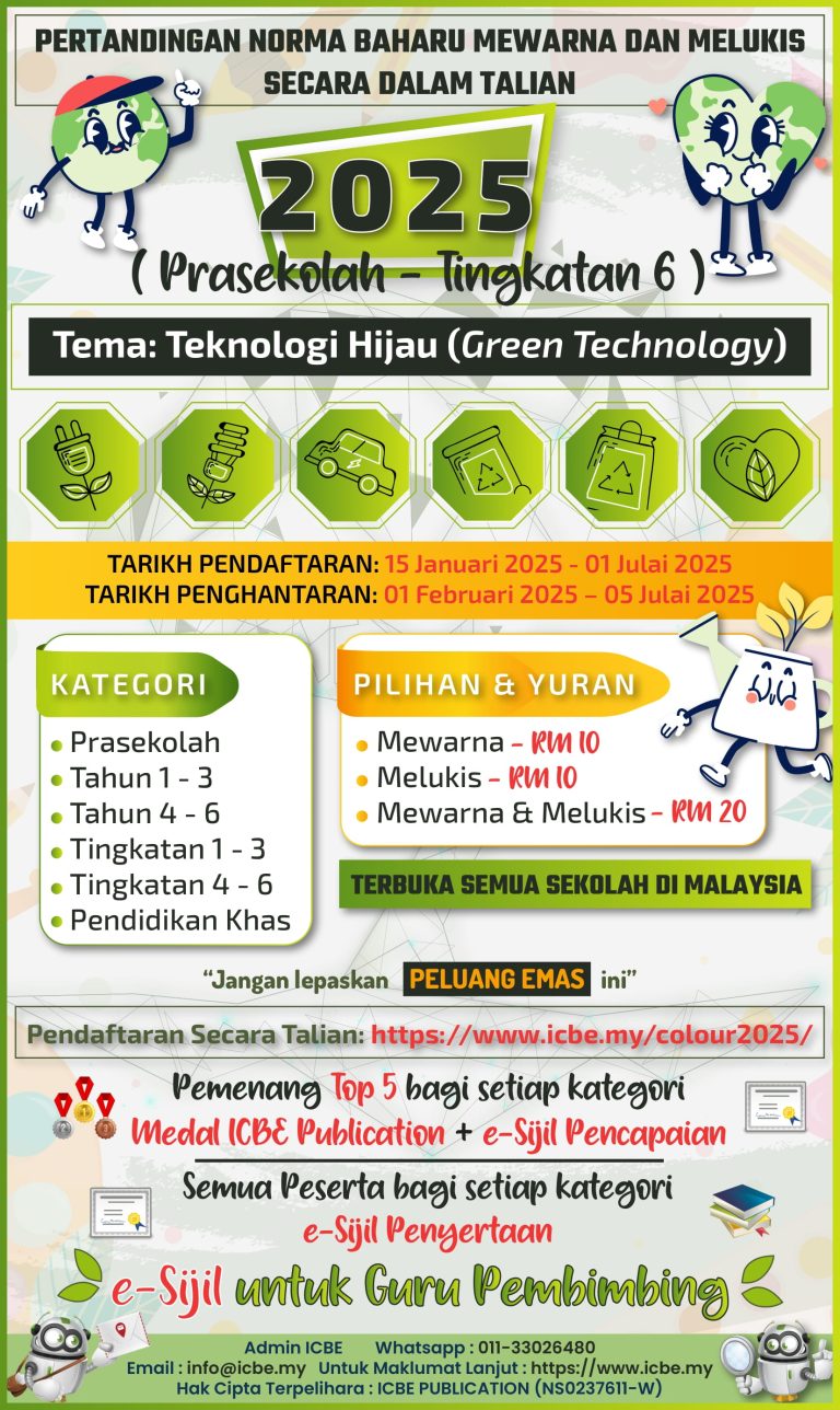 𝐈𝐂𝐁𝐄 𝐂𝐎𝐋𝐎𝐔𝐑𝐈𝐍𝐆 | 𝐓𝐄𝐊𝐍𝐎𝐋𝐎𝐆𝐈 𝐇𝐈𝐉𝐀𝐔 / 𝐆𝐑𝐄𝐄𝐍 𝐓𝐄𝐂𝐇𝐍𝐎𝐋𝐎𝐆𝐘 | 𝟏𝟓 𝐉𝐀𝐍𝐔𝐀𝐑𝐈 𝟐𝟎𝟐𝟓 – 𝟎𝟓 𝐉𝐔𝐋𝐀𝐈 𝟐𝟎𝟐𝟓 ...